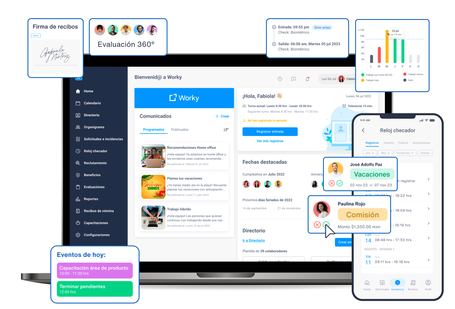 Worky Software de Recursos Humanos y Nómina | Gestión integral de equipos